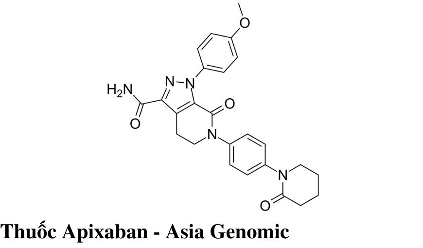 Thuốc tim mạch Apixaban Eliquis 5mg, Hộp 56 viên
