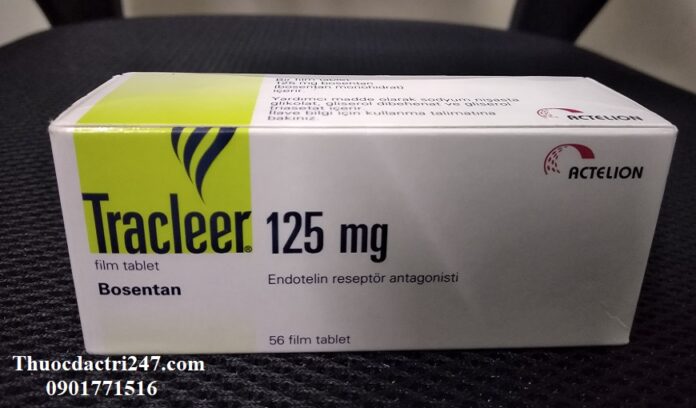 Thuốc Tracleer 125mg điều trị tăng áp lực động mạch phổi