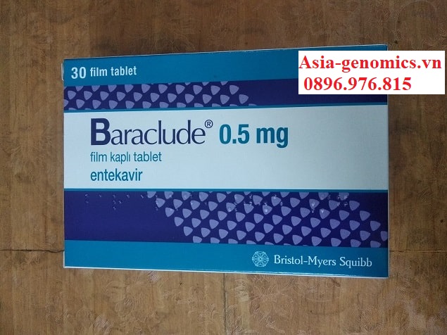 Thuốc Baraclude 0.5mg (Entecavir) trị viêm gan B mạn tính