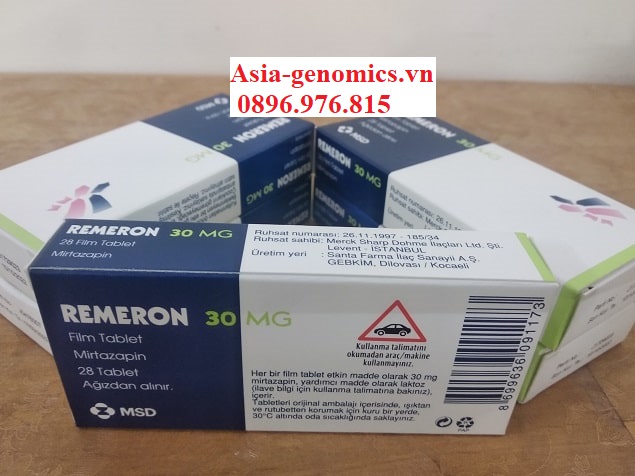 Thuốc Remeron 30mg điều trị các đợt trầm cảm nặng